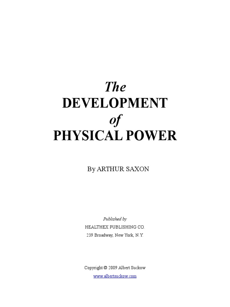 The Development of Physical Power | PDF
