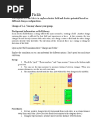 Lab-5 Electric Potential and Electric Field - PhET Simulation-1 | PDF ...