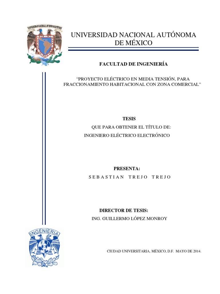 Tesis Unam MT | PDF | Corriente eléctrica | Transformador
