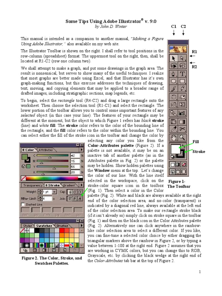 Some Tips Using Adobe Illustrator v. 9.0: by John D. Winter | PDF ...