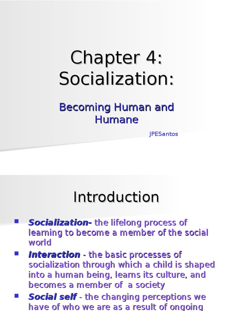 Socialization | PDF | Socialization | Behavioural Sciences