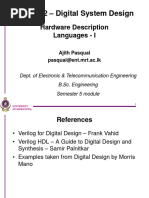Introduction To HDL Day - 3: STC On HDL For Digital System Design 1 | PDF | Hardware Description ...