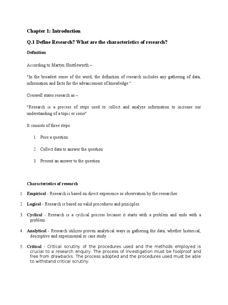 Chapter 1 - Introduction | Hypothesis | Statistical Hypothesis Testing