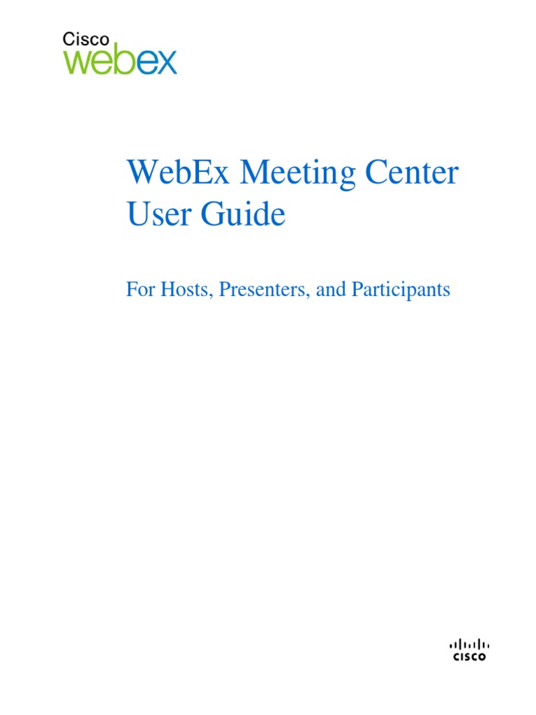 Tutorial Webex Conference | PDF | Digital Technology | System Software