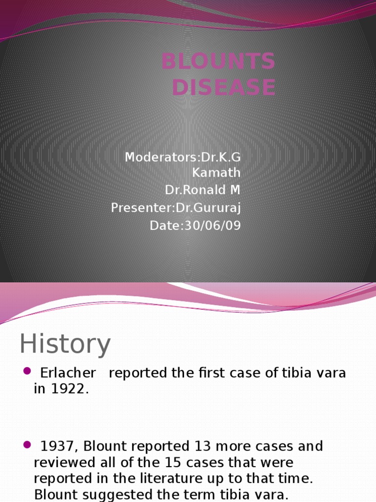 Blounts Disease | Knee | Health Sciences