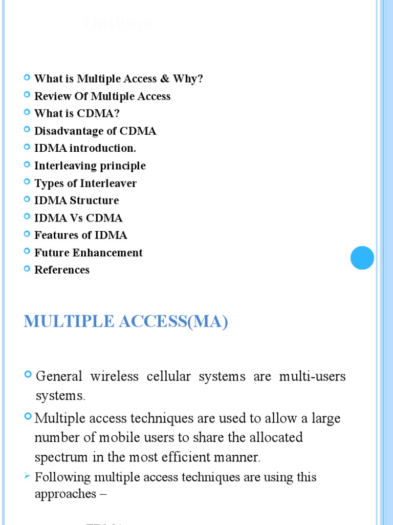 Interleave Division Multiple Access (Idma) | PDF | Code Division Multiple Access | Channel ...