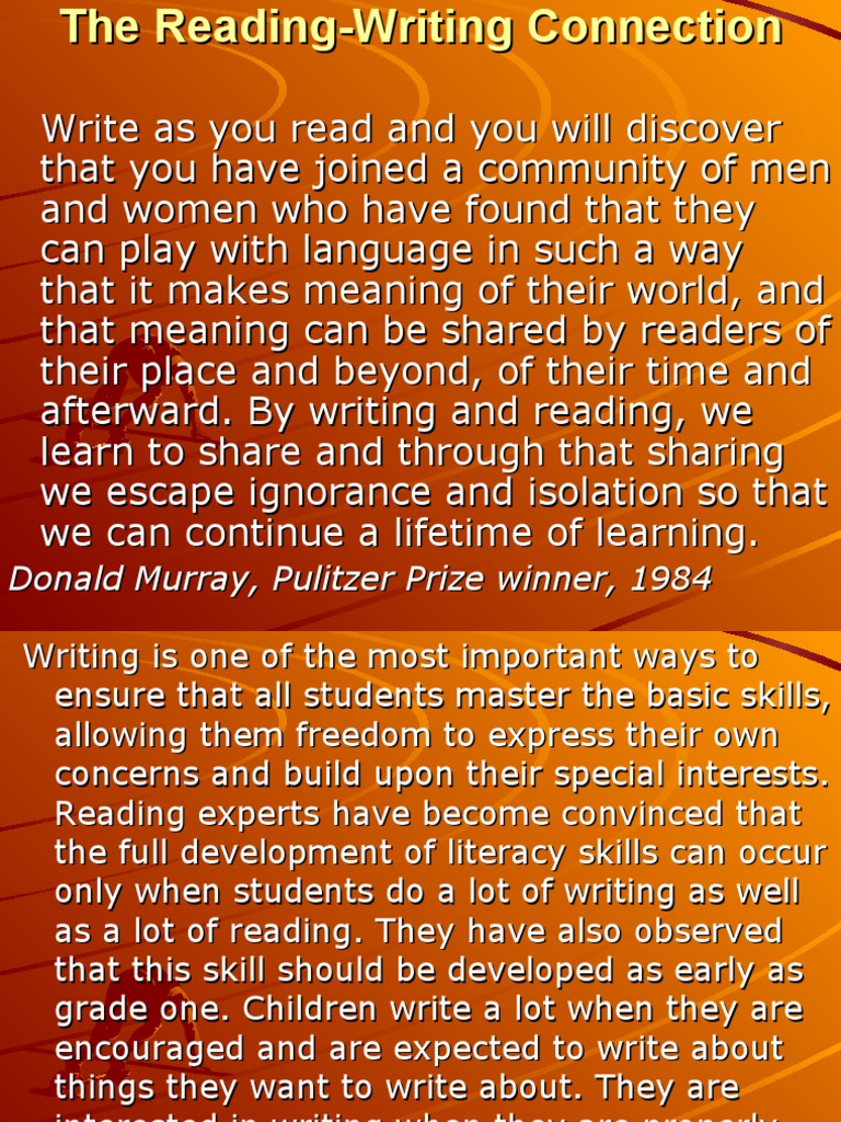 Donald Murray, Pulitzer Prize Winner, 1984 | PDF | Sentence ...