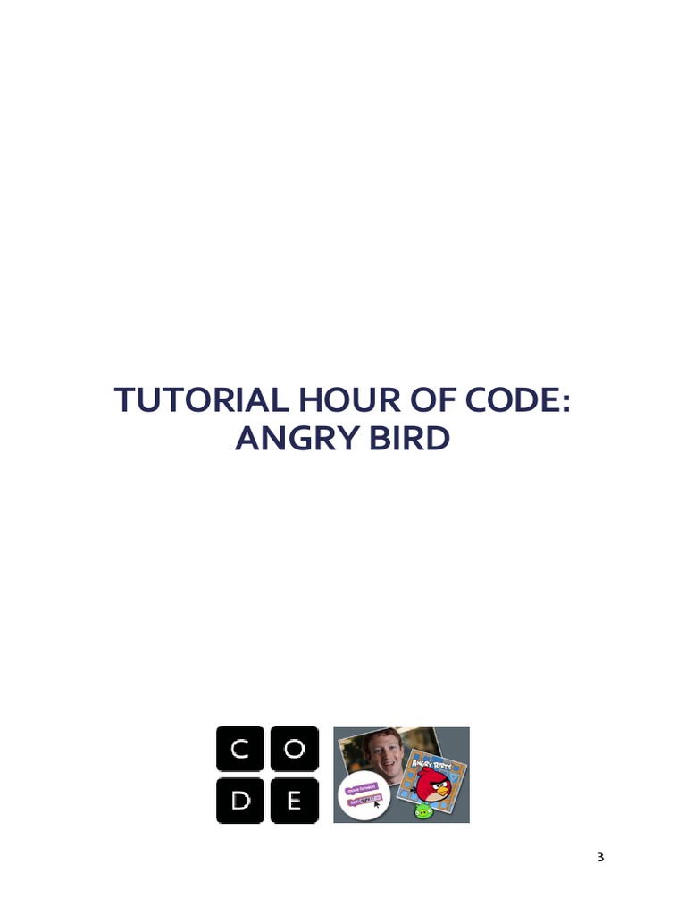 Tutorial Hour of Code-Angry Birds | PDF