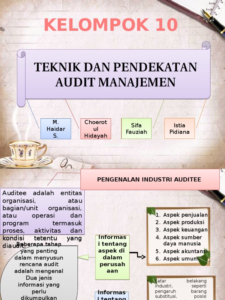 Kel 10-Ppt Teknik Dan Pendekatan Audit Manajemen | PDF