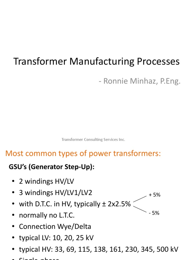 Transformer Manufacturing Processes PDF | PDF | Transformer | Inductor