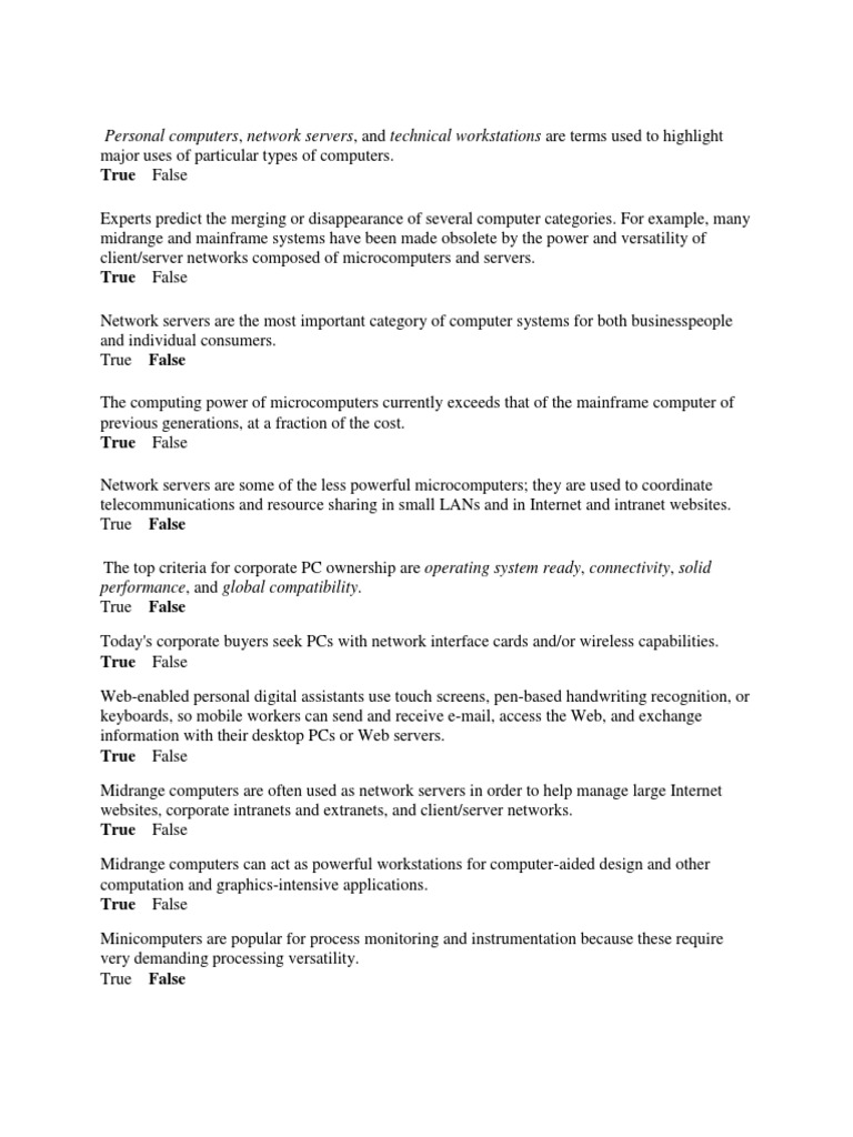 Chapter 3 Student Review Questions | PDF | Computer Data Storage | Microcomputers