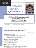 Técnica Quirúrgica de Cesárea Pfannenstiel | PDF | Cirugía | Abdomen