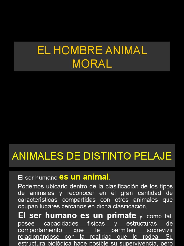 El Hombre Animal Moral-el Acto Moral | Moralidad | Homo Sapiens