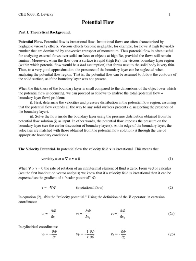 Understanding Potential Flow Theory | PDF | Science & Mathematics