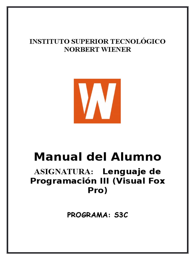 Lenguaje de Programacion III Visual Fox Pro | PDF | Tabla (base de datos) | SQL