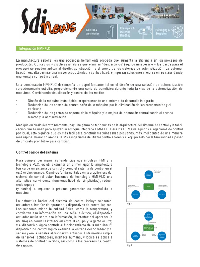 Integración HMI-PLC en Aserraderos | PDF