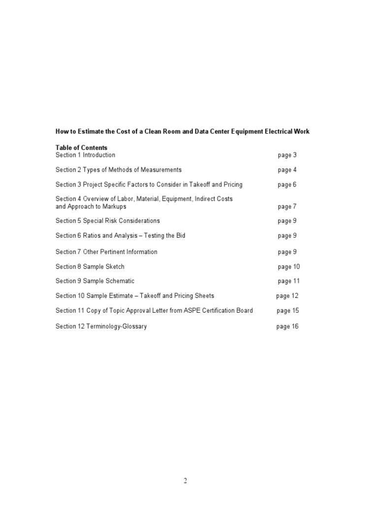 2014 - Feb - TP CSI Estimating Sample | PDF | Electrical Wiring | Data ...