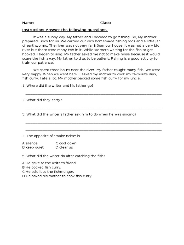 Fishing Trip Memories and Lessons | PDF | Fish | Fish And Humans