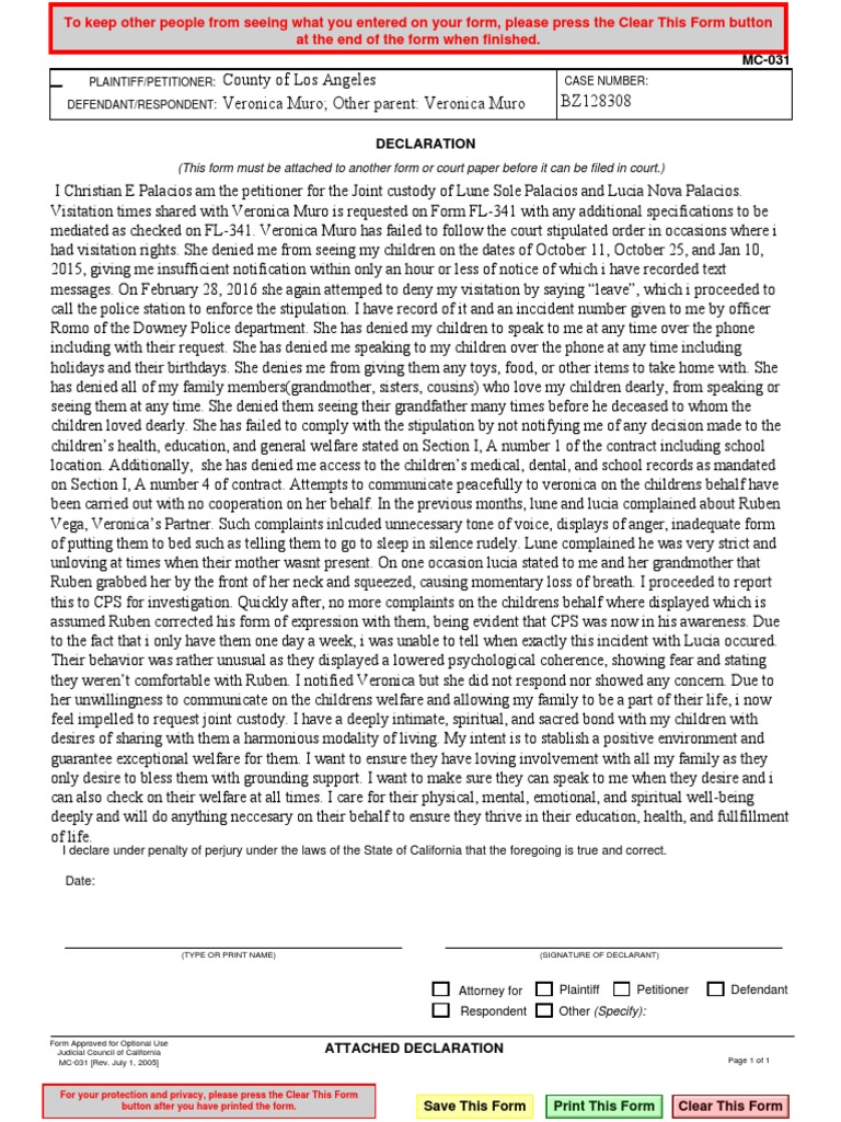 MC 031 | PDF | Contact (Law) | Justice