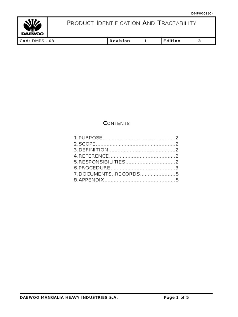 Identification and Traceability | PDF | Metal Fabrication | Pipe (Fluid ...