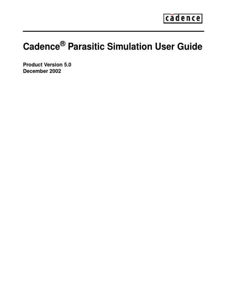 Parasim CADENCE | PDF | Electrical Engineering | Electronic Engineering