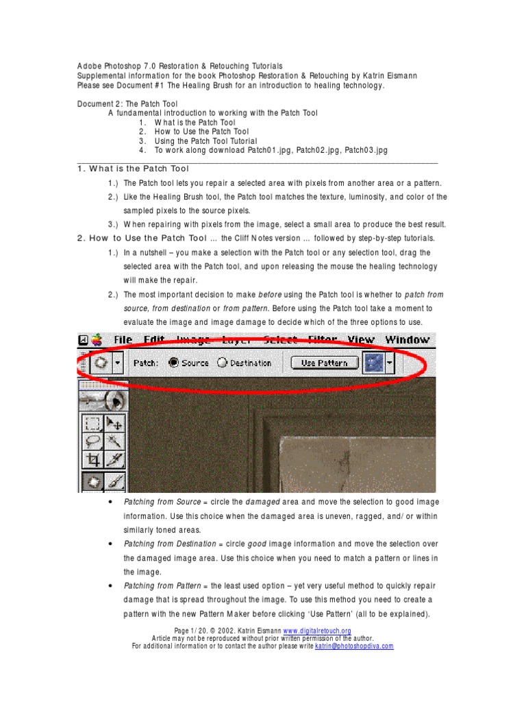 Patch Tool | Adobe Photoshop | Software