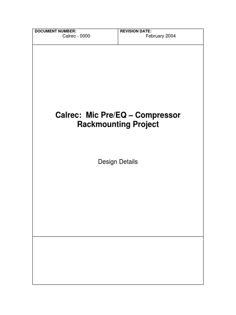 Calrec Series | PDF | Microphone | Power Supply
