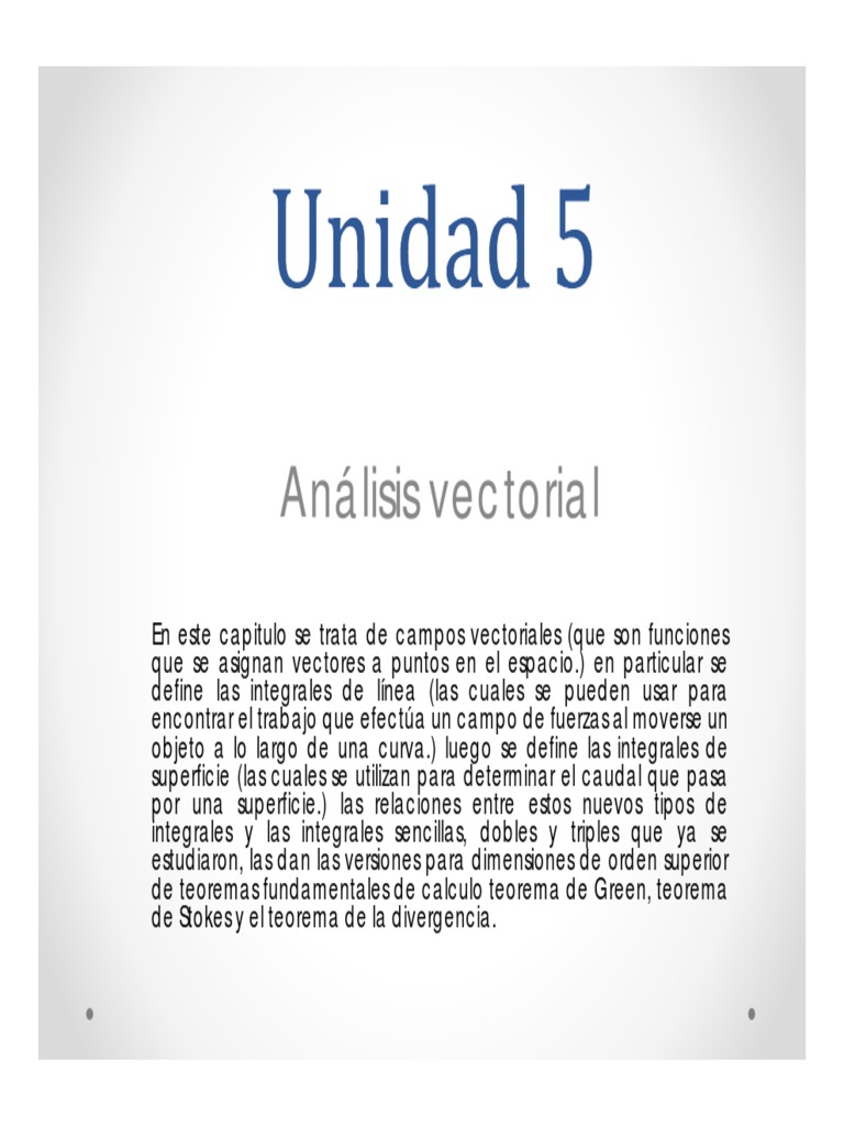 Calculo Vectorial | PDF | Integral | Vector Euclidiano
