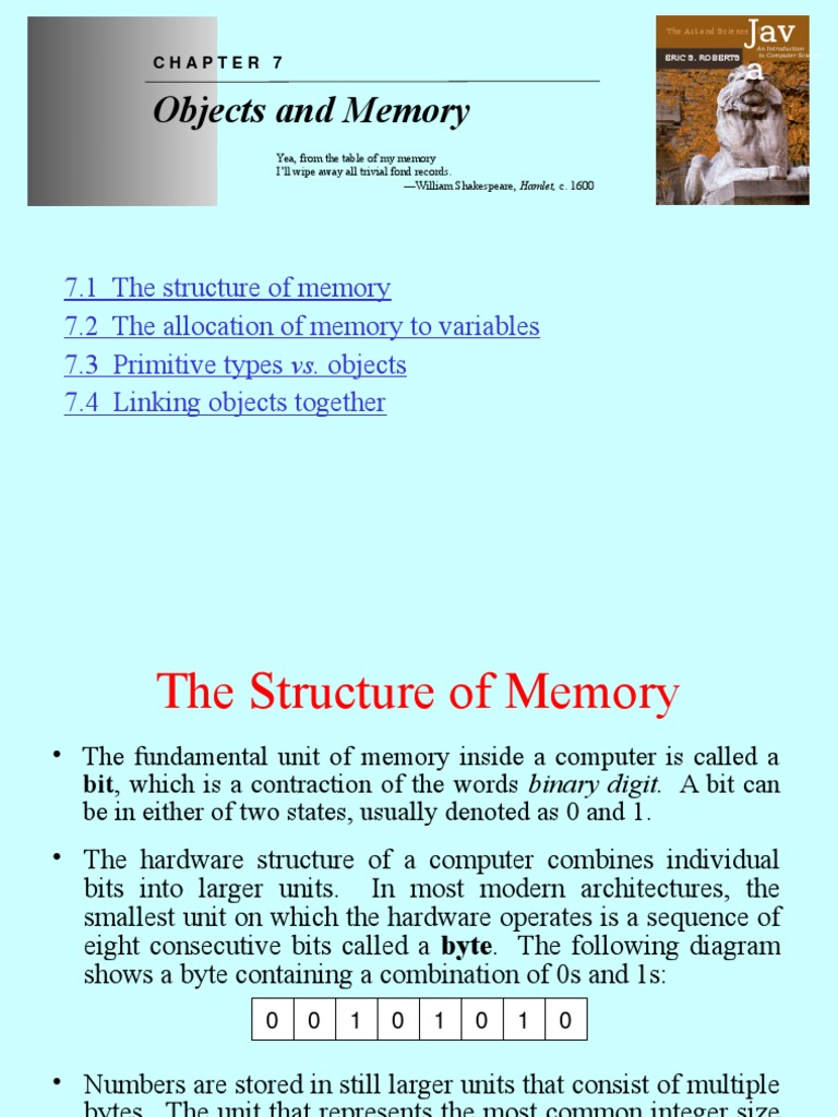 07 ObjectsAndMemory | PDF | Software Development | Notation