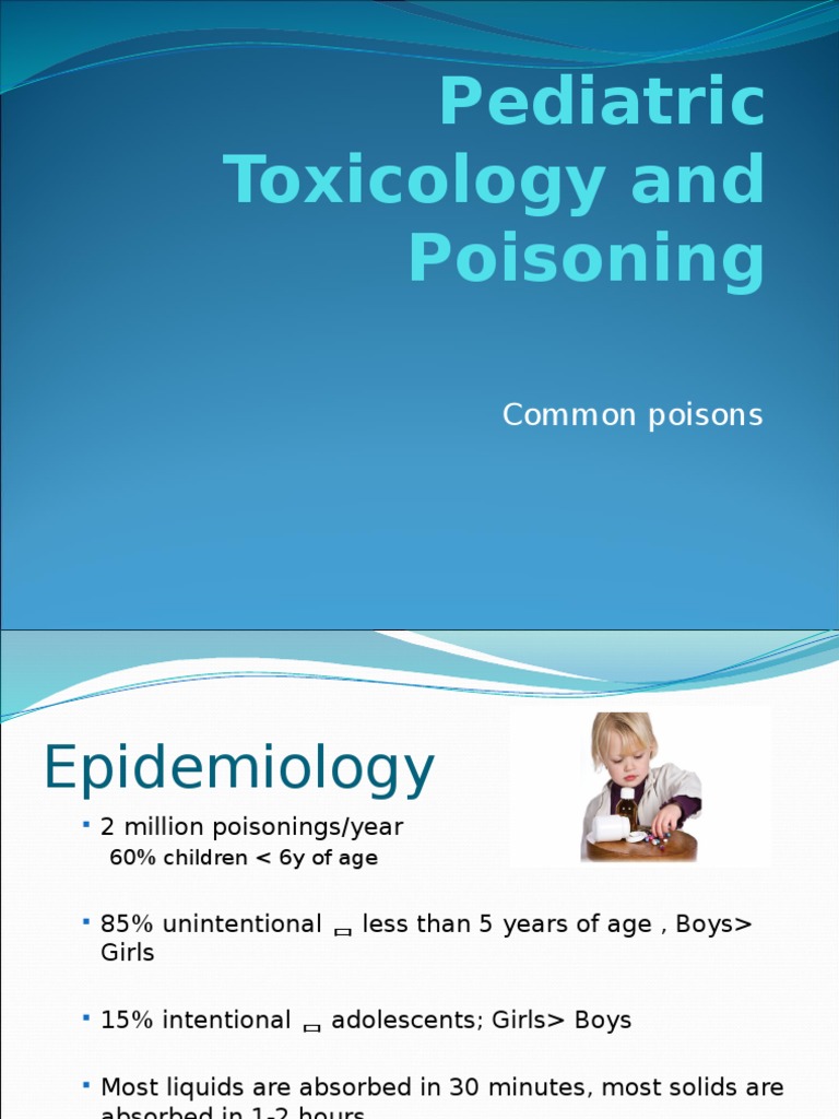 Pediatric Poisoning | PDF | Hypoglycemia | Carbon Monoxide