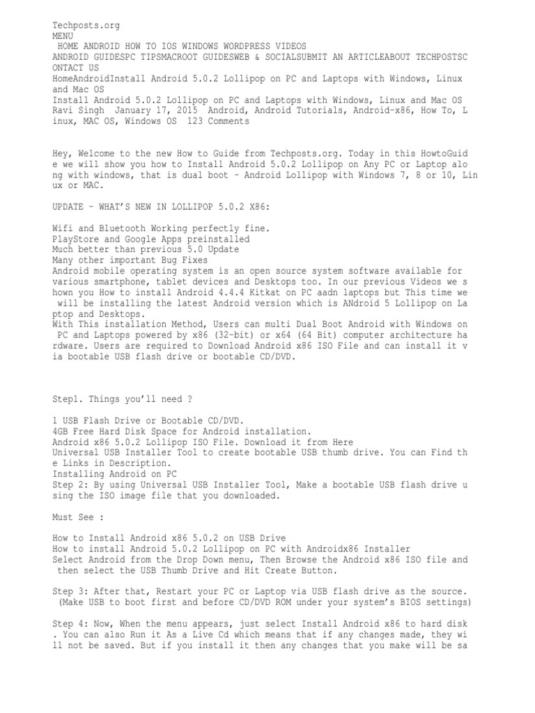 Android | PDF | Android (Operating System) | Booting