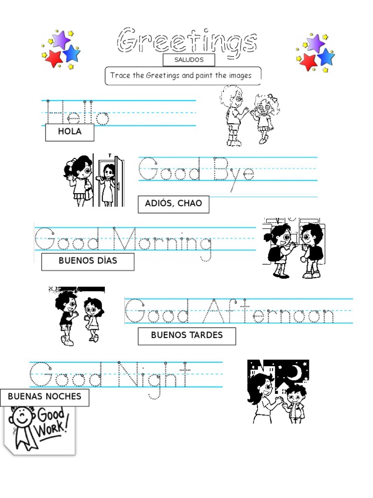 Greetings For Kids | PDF