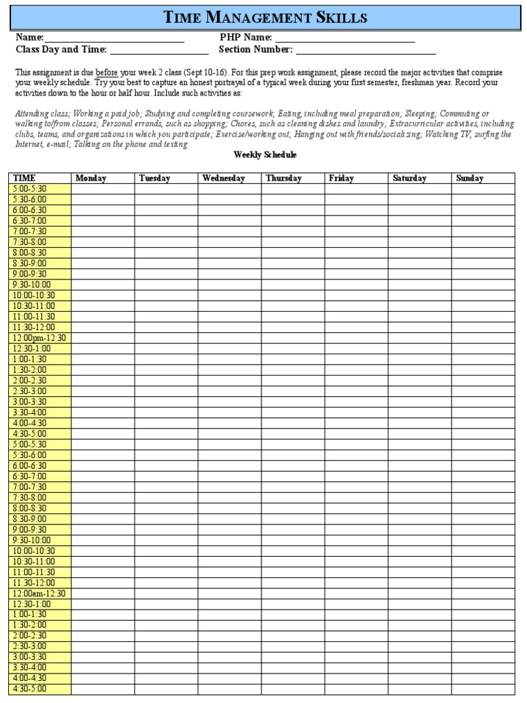 Austin Time Schedule | PDF