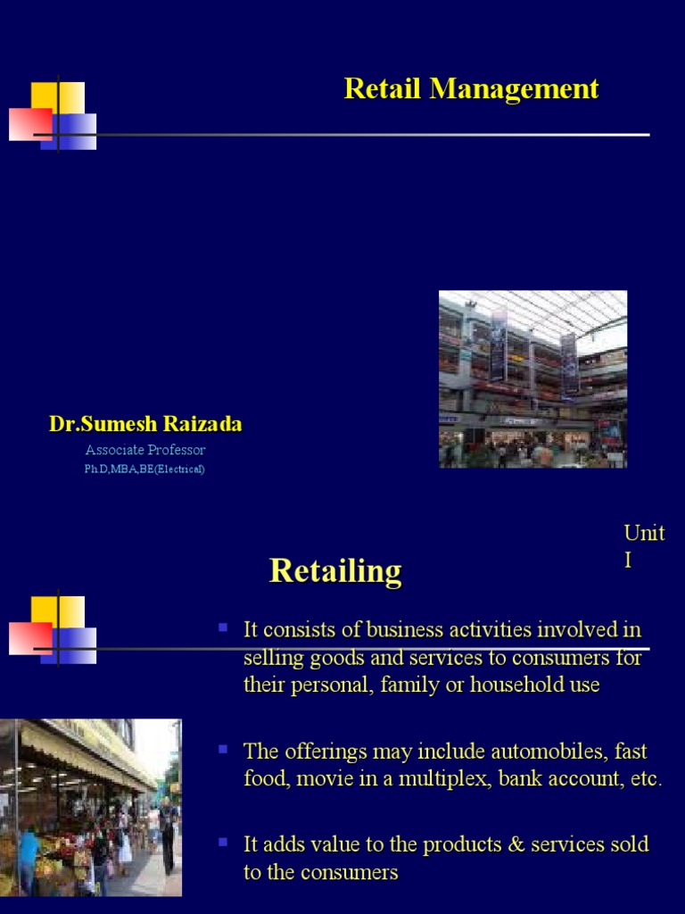 Retail Management | PDF | Retail | Sales