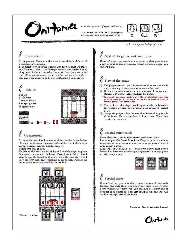 Onitama (En) | PDF | Gaming | Leisure