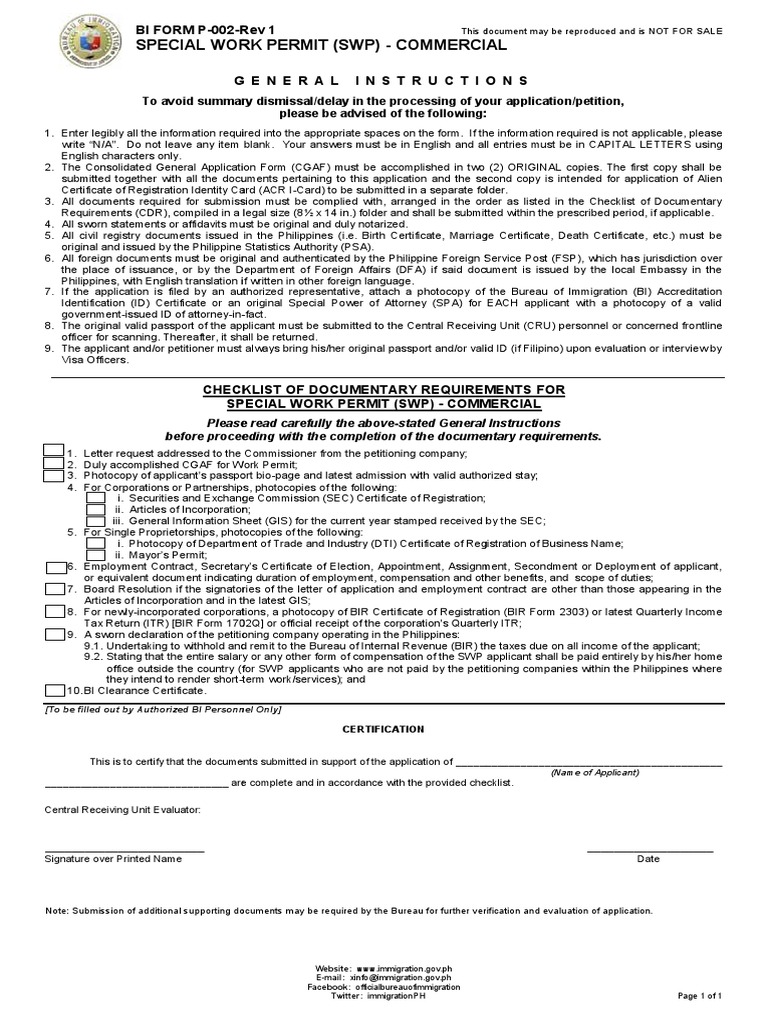 BI FORM P-002-Rev 1.pdf | Identity Document | Government Information ... BI FORM P-002-Rev 1.pdf | Identity Document | Government Information ...