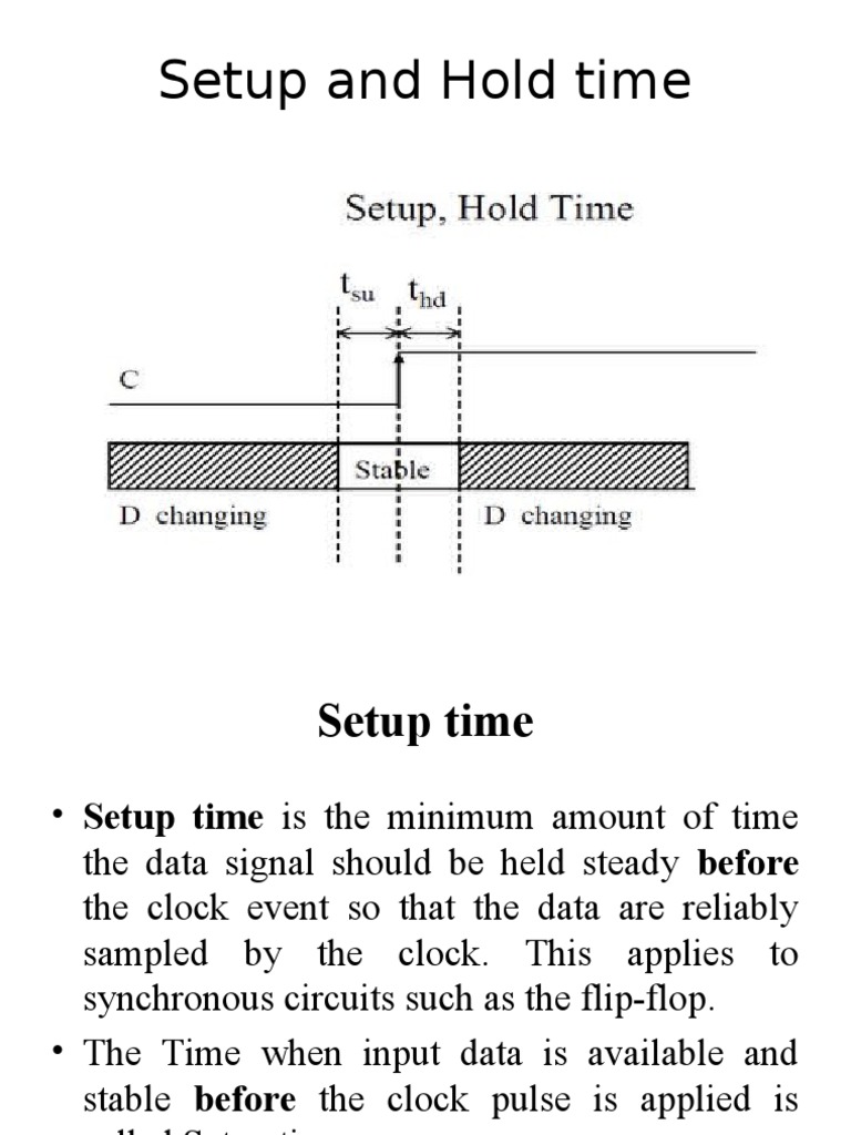 Setup and Hold Time | PDF | Telecommunications Engineering | Electrical ...