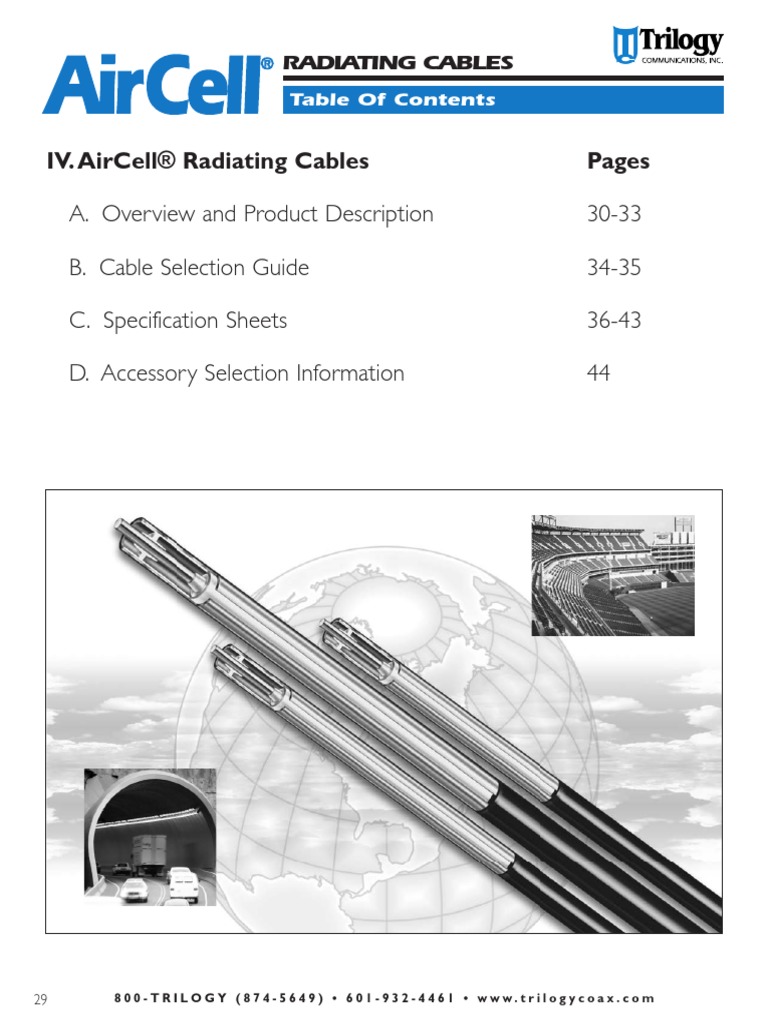 AirCell Catalog Radiating | PDF | Cable | Capacitor