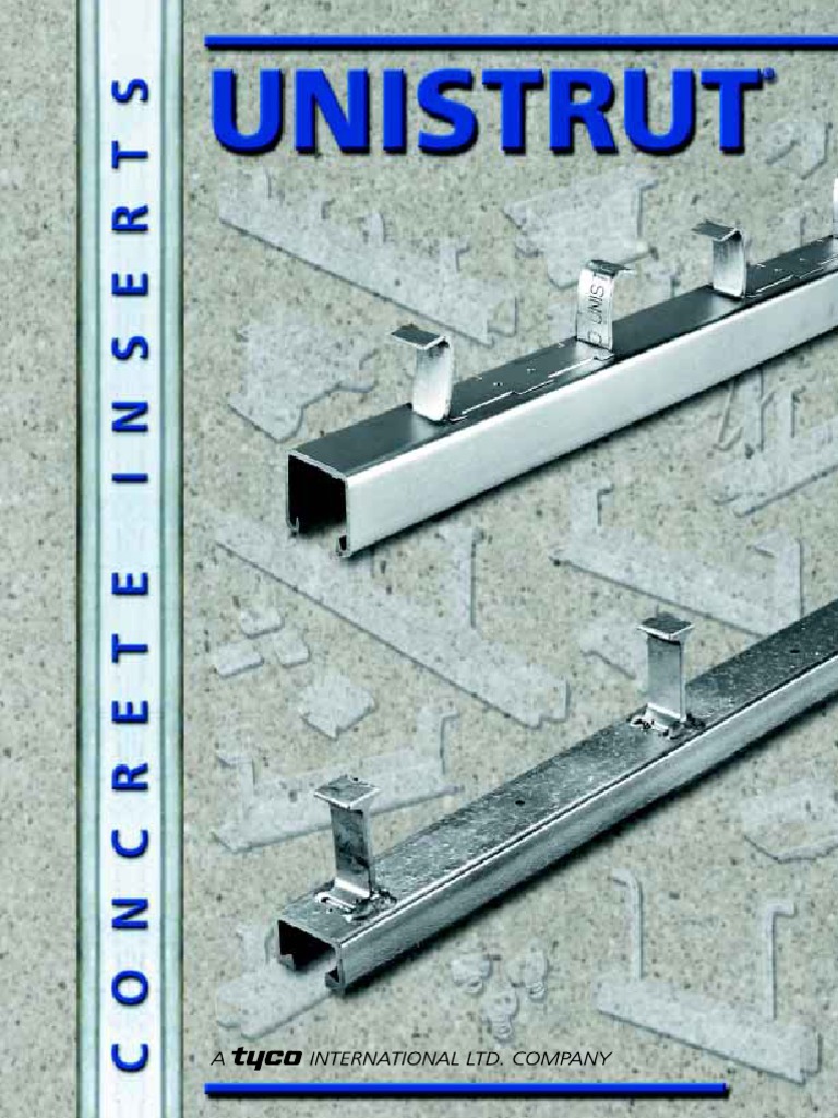 Unistrut Concrete Inserts | PDF | Screw | Nut (Hardware)