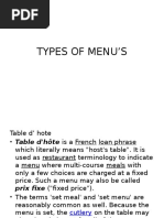 17 Course French Classical Menu | PDF | Entrée | Salad