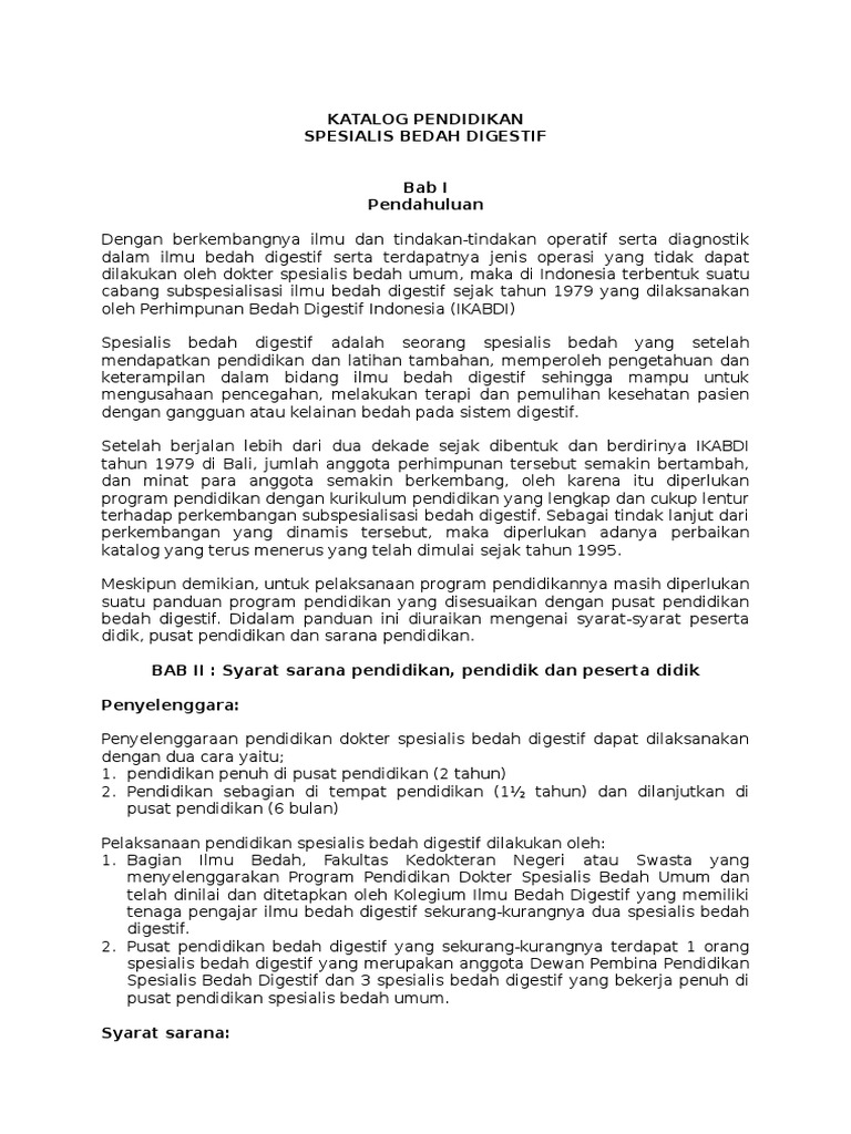 Katalog Kurikulum Pendidikan Sp2 | PDF