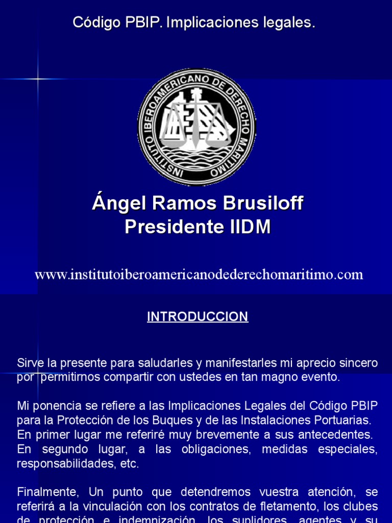 Código PBIP | PDF | Envío | Transporte de agua