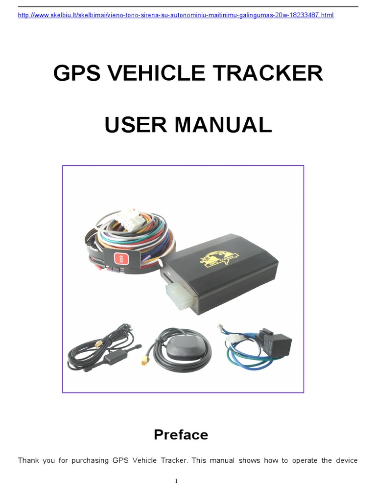 GPS Vehicle Tracker User Manual | PDF | Short Message Service | General ...