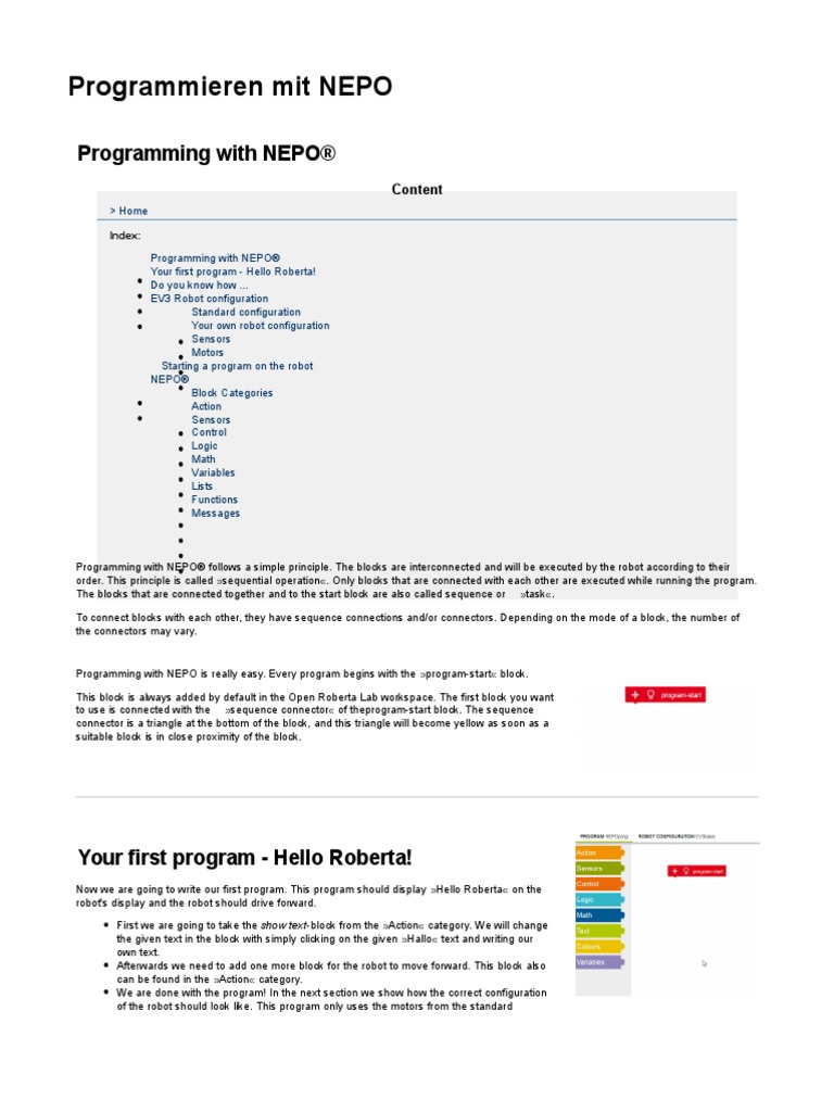 Ev3 Programming | PDF