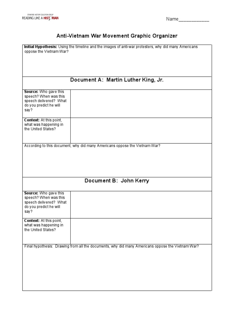 Stanford Lesson 12 5 Graphic Organizer | PDF | Politics