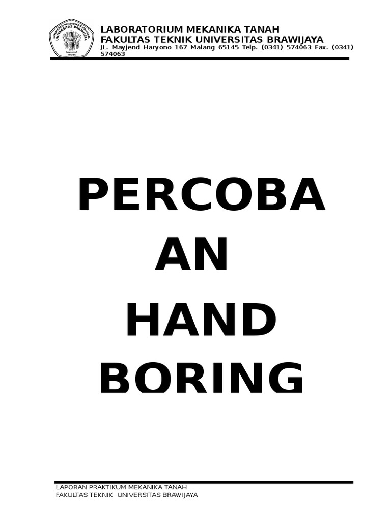Hand Boring | PDF