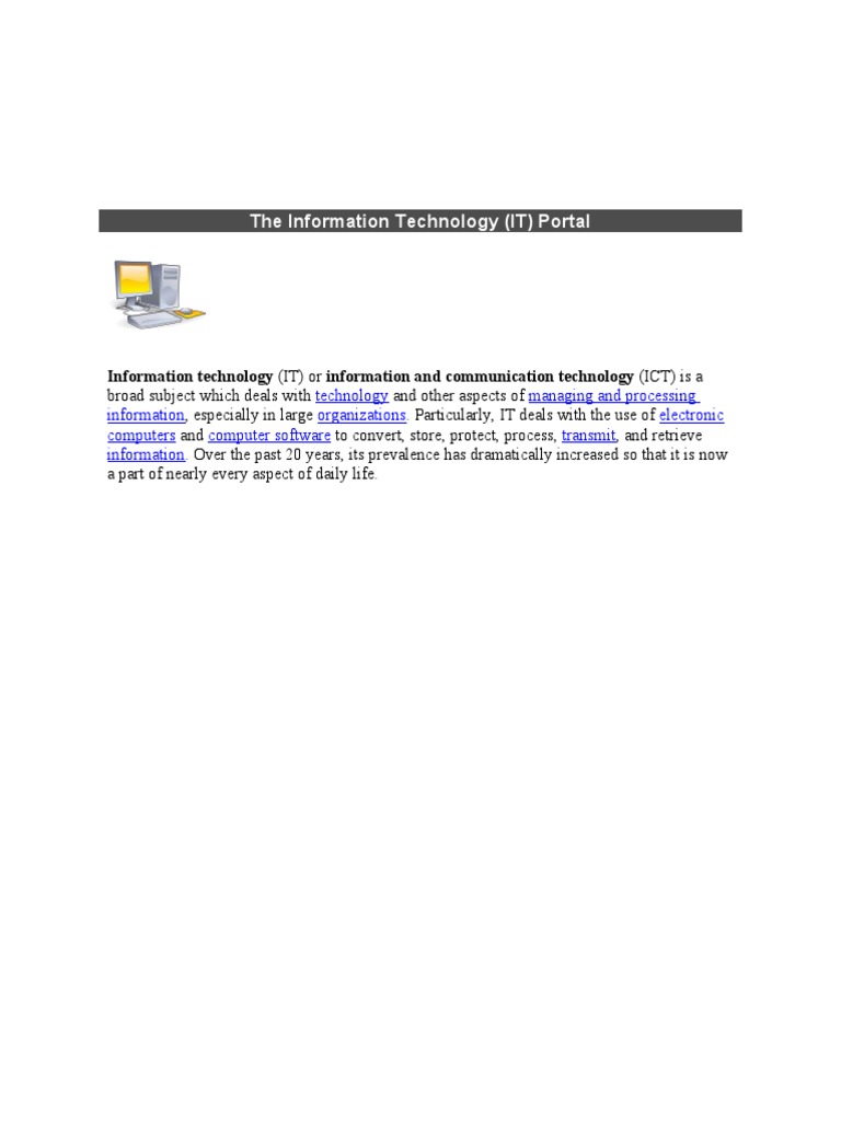 The Information Technology | PDF
