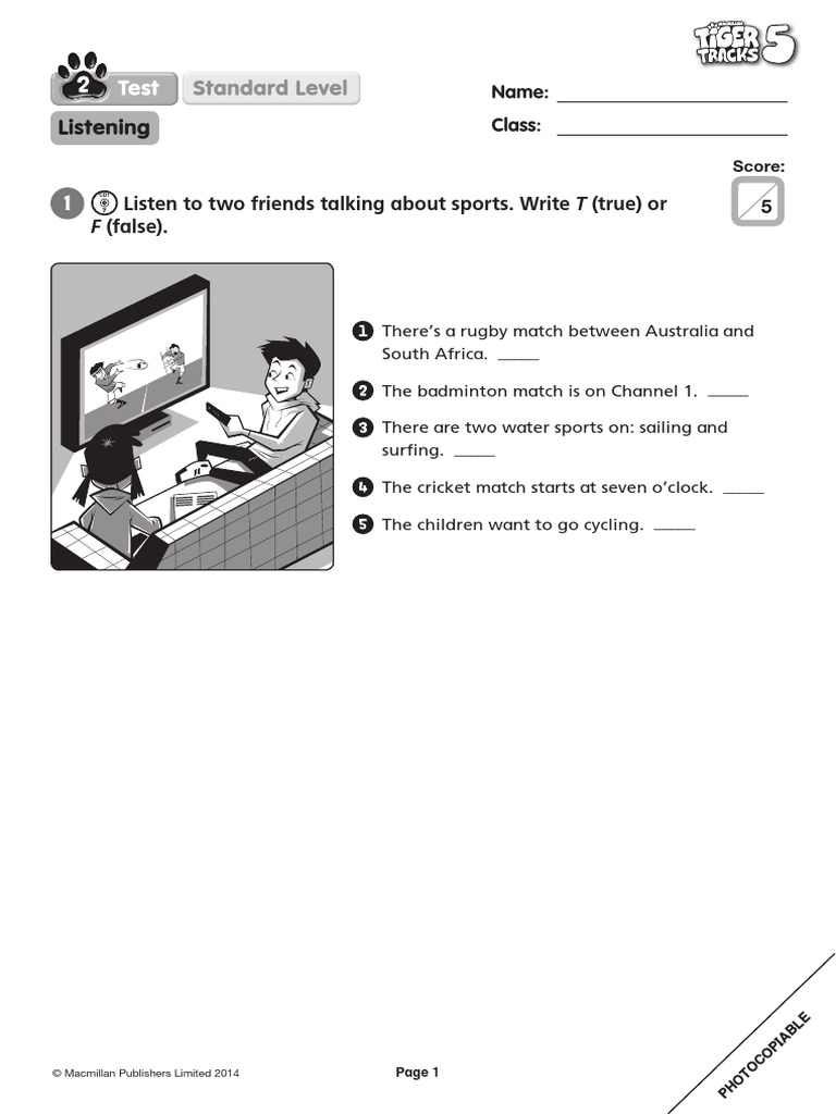 T5U2S | PDF | Sports & Recreation