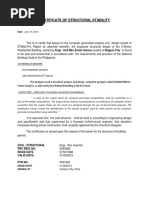 Structural Stability Certificate | PDF | Law