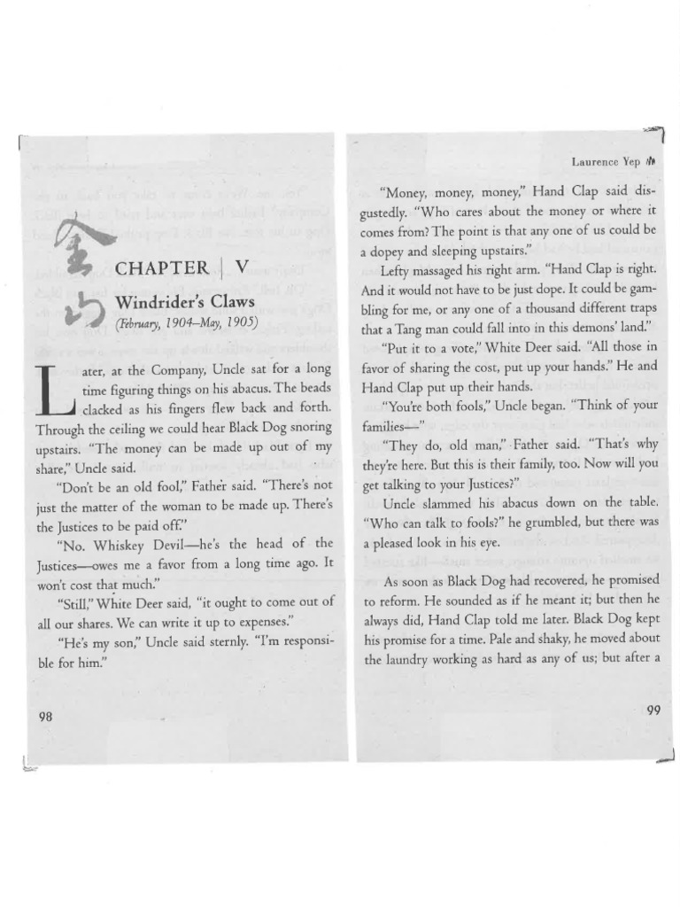 Dragonwings Chapter 5 Text | PDF